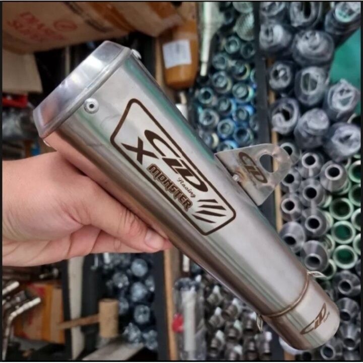Racing exhaust cld x monster laser slincer only diameter 50mm | Shopee ...