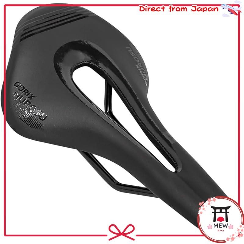 GORIX (Gorikusu) Saddle for bicycles Lightweight Short Nose (GX-NUROSU) Wide type with holes ...
