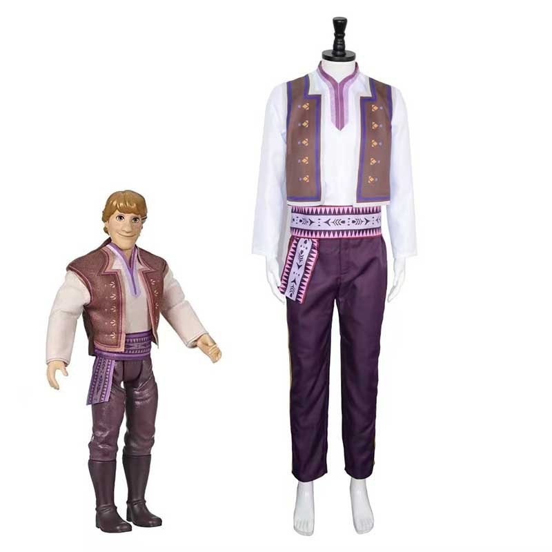 Kristoff Cosplay Costume Prince Outfit Man Halloween Cosplay Kristoff ...