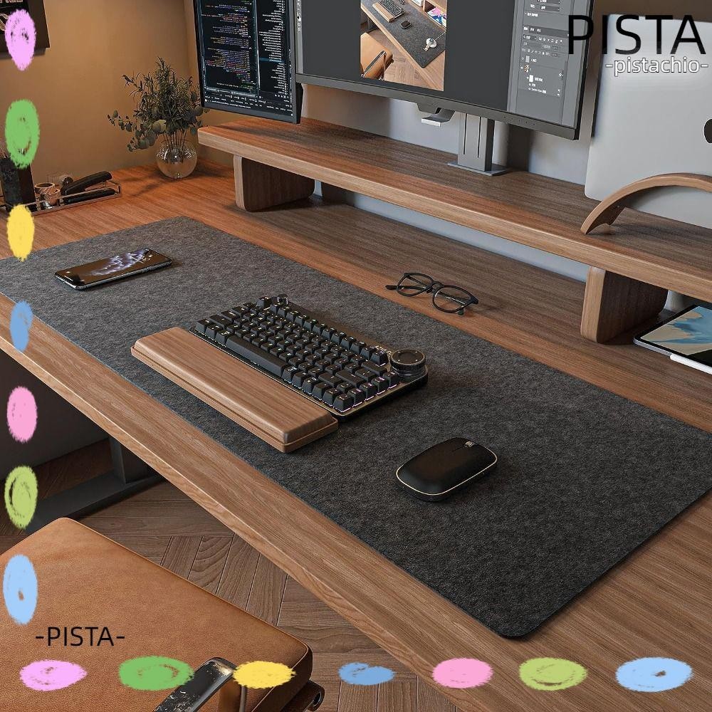 PISTA Keyboard Mice Mat, Gaming Accessories Non-slip Wool Felt Mouse ...