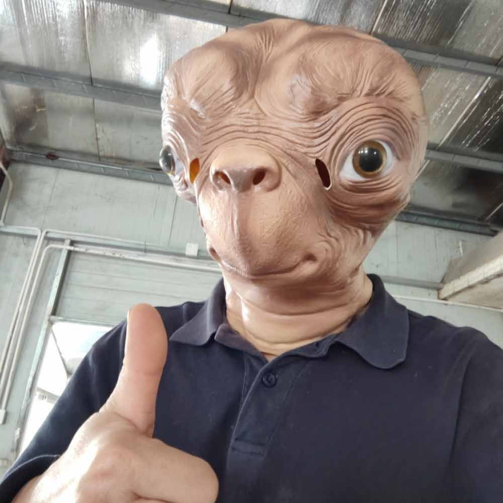 ET alien mask latex Costume Fancy Dress outfit party cosplay unisex ...