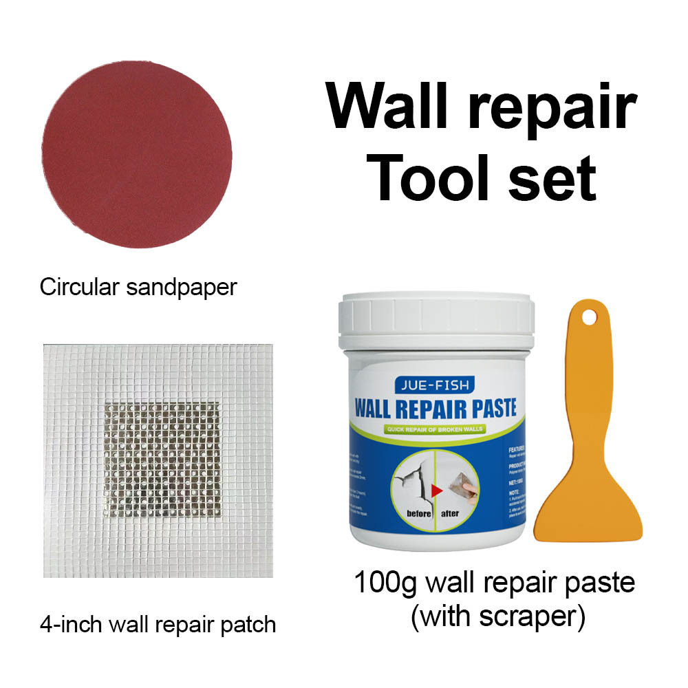 Drywall Repair Kit Drywall Hole Repair Patch Kits Wall Spackle Repair Paste with 100g White Wall ...