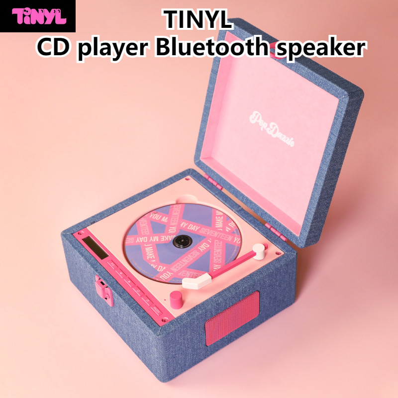 Tinyl cd Player Bluetooth Integrated Audio POPDAZZLE Y2K Retro cd ...