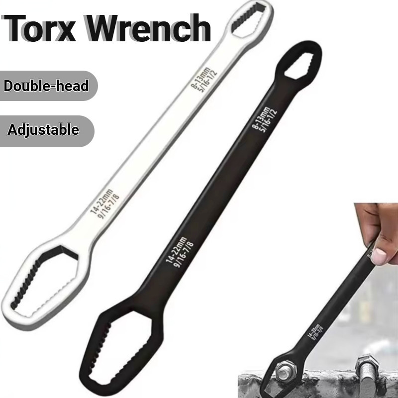 Torx Wrench Double Head Self-Tightening Adjustable Spanner Tools Multi ...