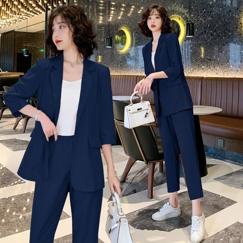 Formal Attire Women plus size coordinates Casual Single/suit leisure ...