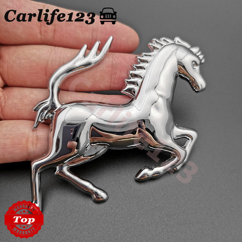 Ferrari Metal Horse Logo Pattern Emblem Car Fender Side Badge Sticker ...