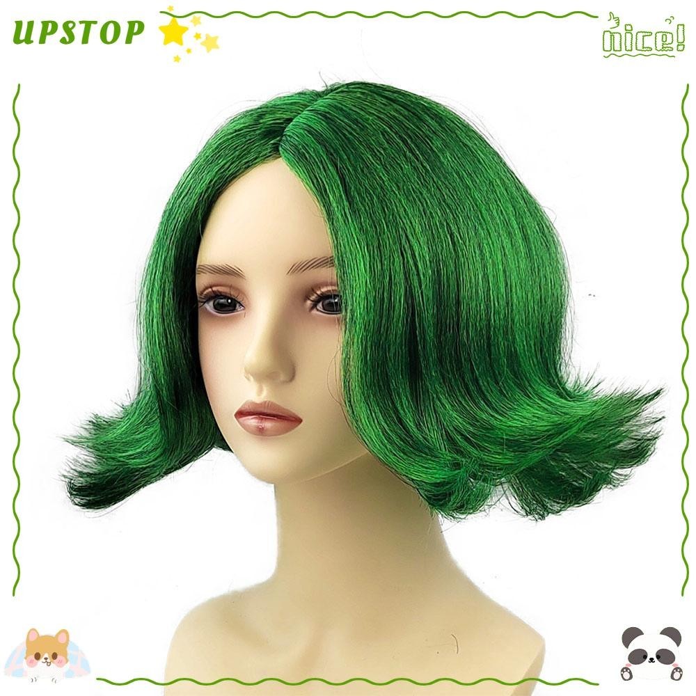 UPSTOPBO Dress Up Wig, Inside Out 2 Masquerade Cosplay Curly Short Wig ...