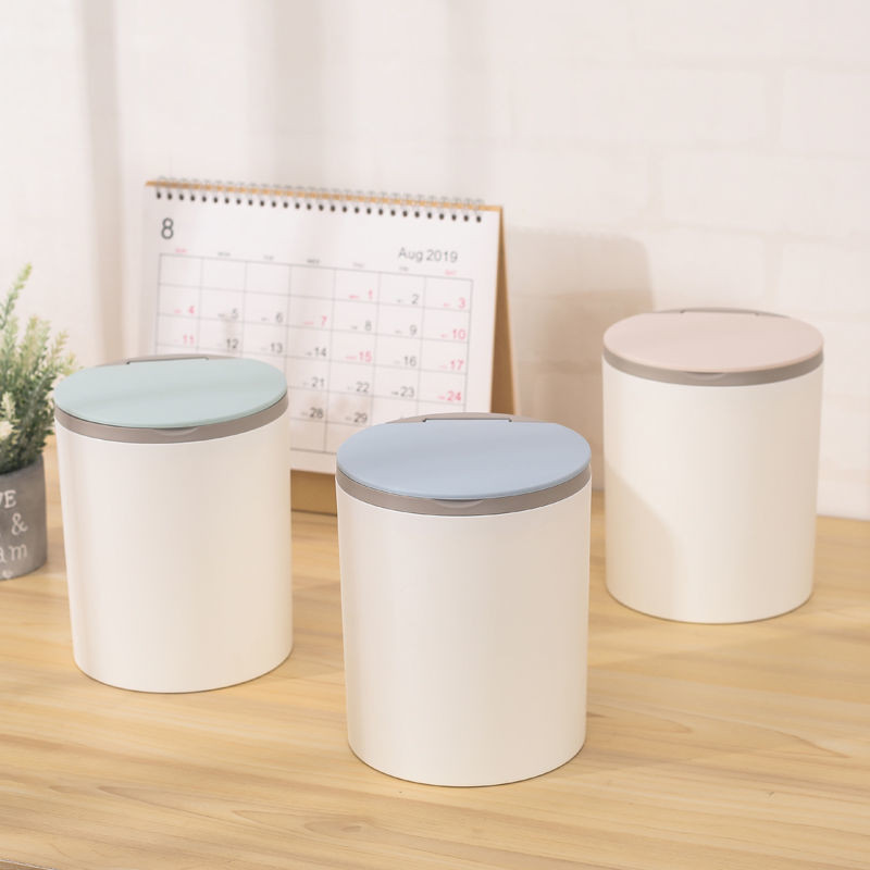 Desktop Trash Bin Desk Study Coffee Table Mini Bedside Desk Small Trash ...