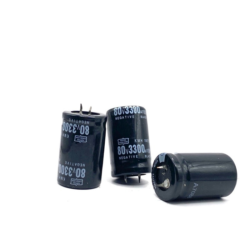 capacitor 3300uf 80v Pin Fangs Aluminum Capacitors Electrolytic New ...
