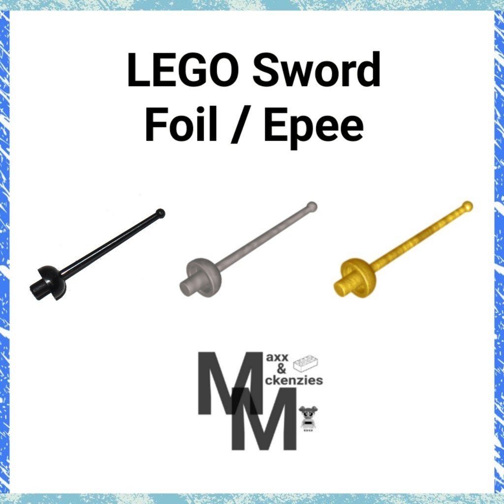 Sword, Foil / Épée (Epee) (93550 / 37846) LEGO Minifigure Weapon ...
