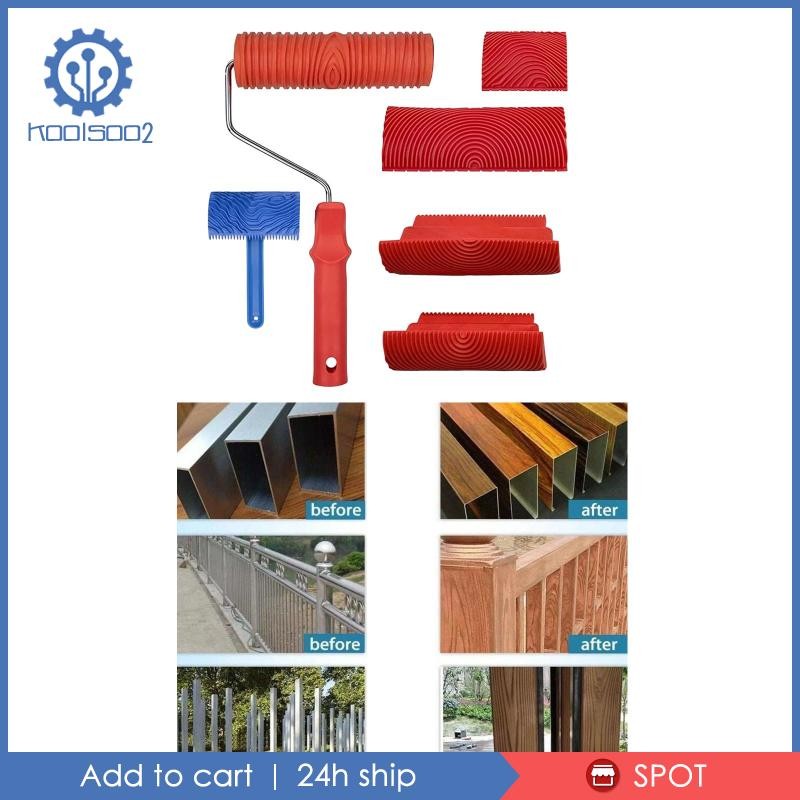 [Koolsoo2] 6pcs Wood Grain Tool Set, Wood Grain Painting Tool Painting ...