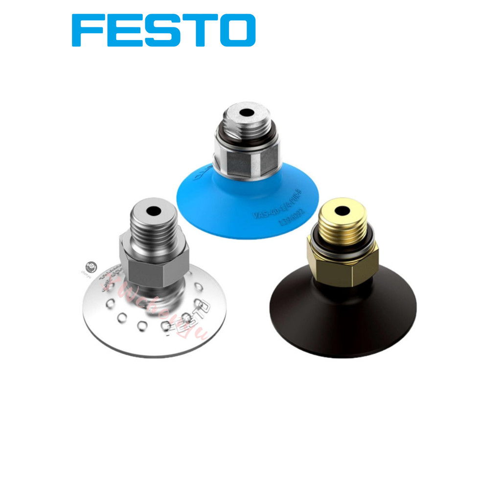 Festo Vacuum Suction Cup VAS-8-15-30-40-55-75-100-125-1/8-1/4-SI-PUR-B ...