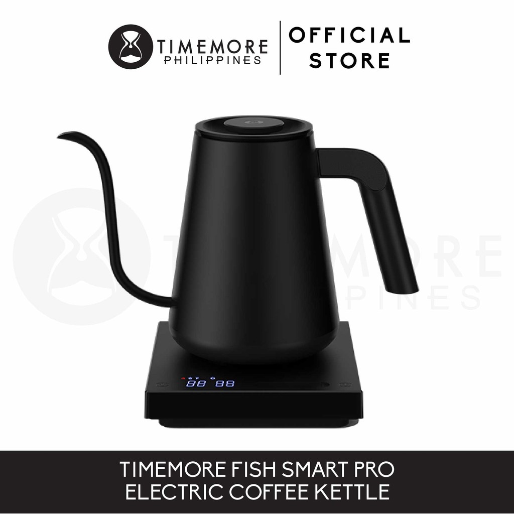 TIMEMORE Fish Pro Electric Pour Over Kettle 900ml Black Right Handed ...