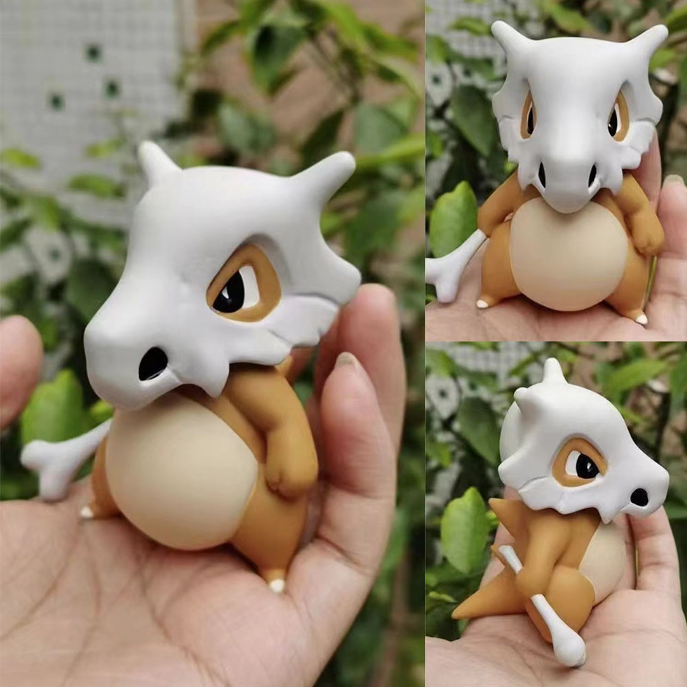 8cm Pokemon Kawaii Cubone Figure PVC Model Toys Collection Cartoon Cute ...