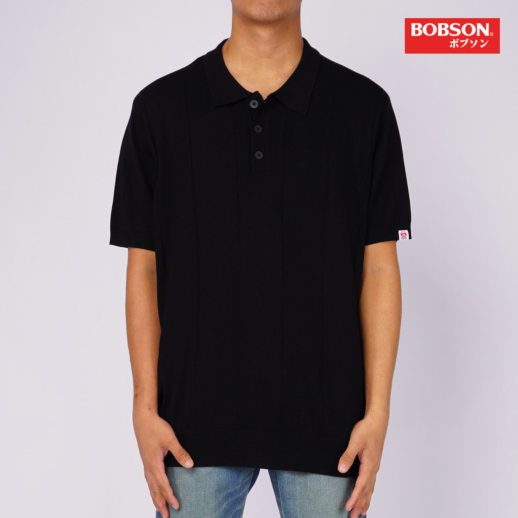 Bobson Japanese Men's Basic Collared Boxy Fit 155100 (Black) | Shopee ...