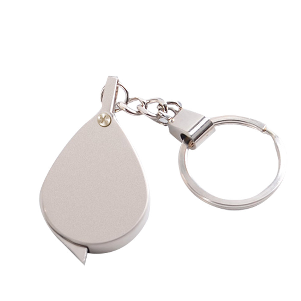 Portable 15X Folding Key Ring Magnifier Key Chain Magnifying Glass ...