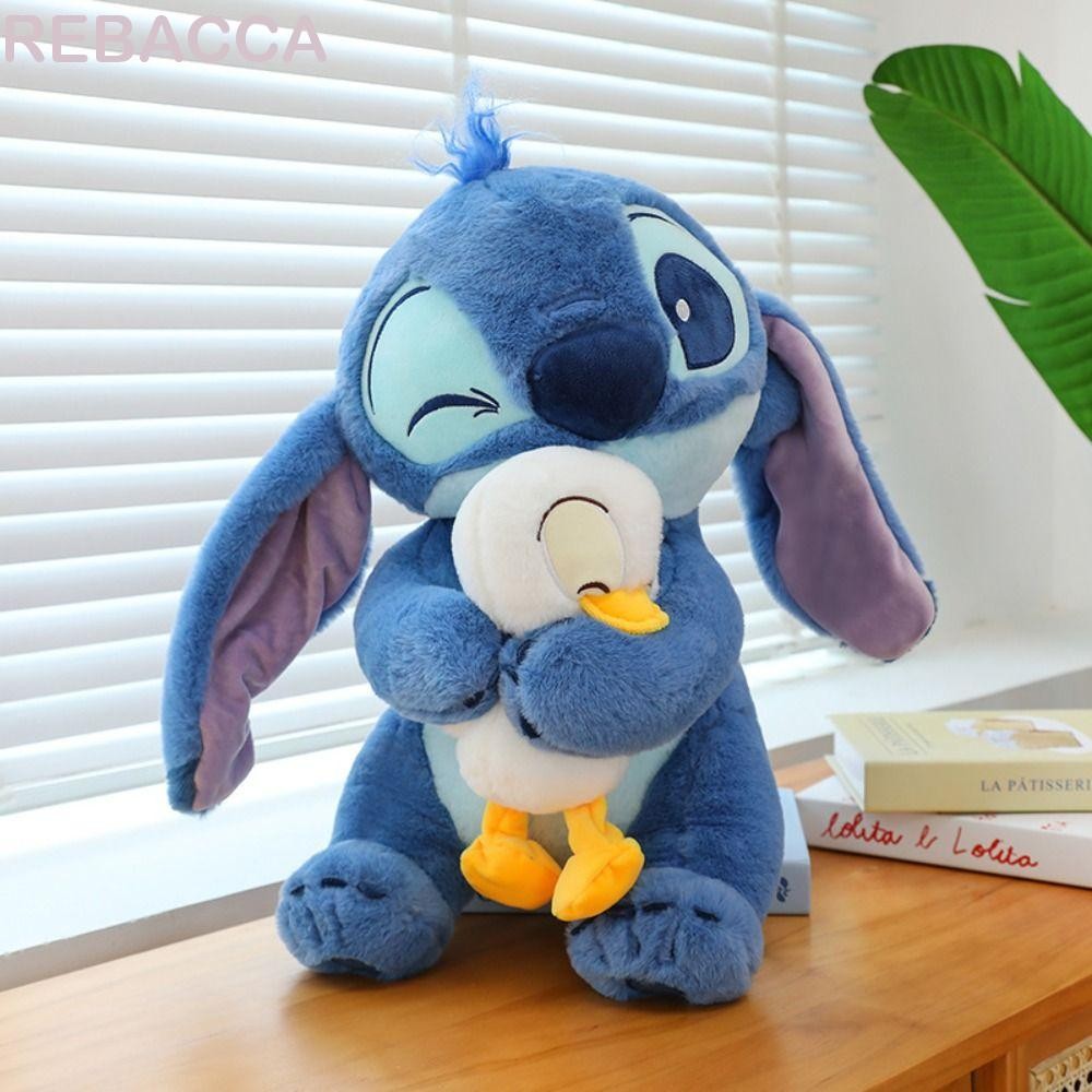 REBACCA Stitch Hugging Ducks Plush Doll, Animal Simulated Duck Plush ...