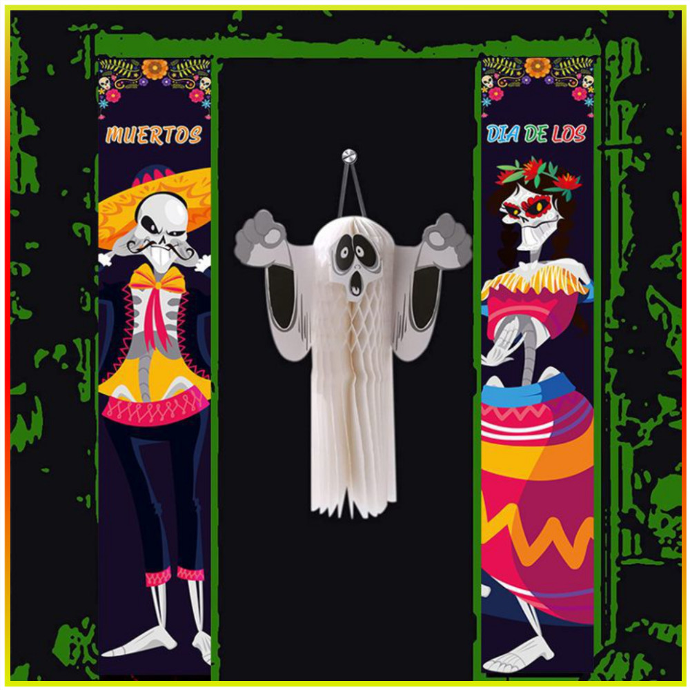 Halloween Decorations, Outdoor Porch Sign, Halloween Welcome Banner ...