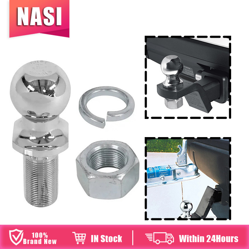 Trailer Tow Hitch Ball 2" 6000lbs Towing Ball Connection Mount ...