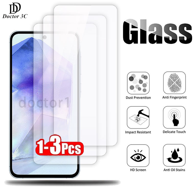 Clear Tempered Glass Screen Protector Film For Samsung ss Galaxy A55 A54 A52 A52s A35 A34 A25 ...
