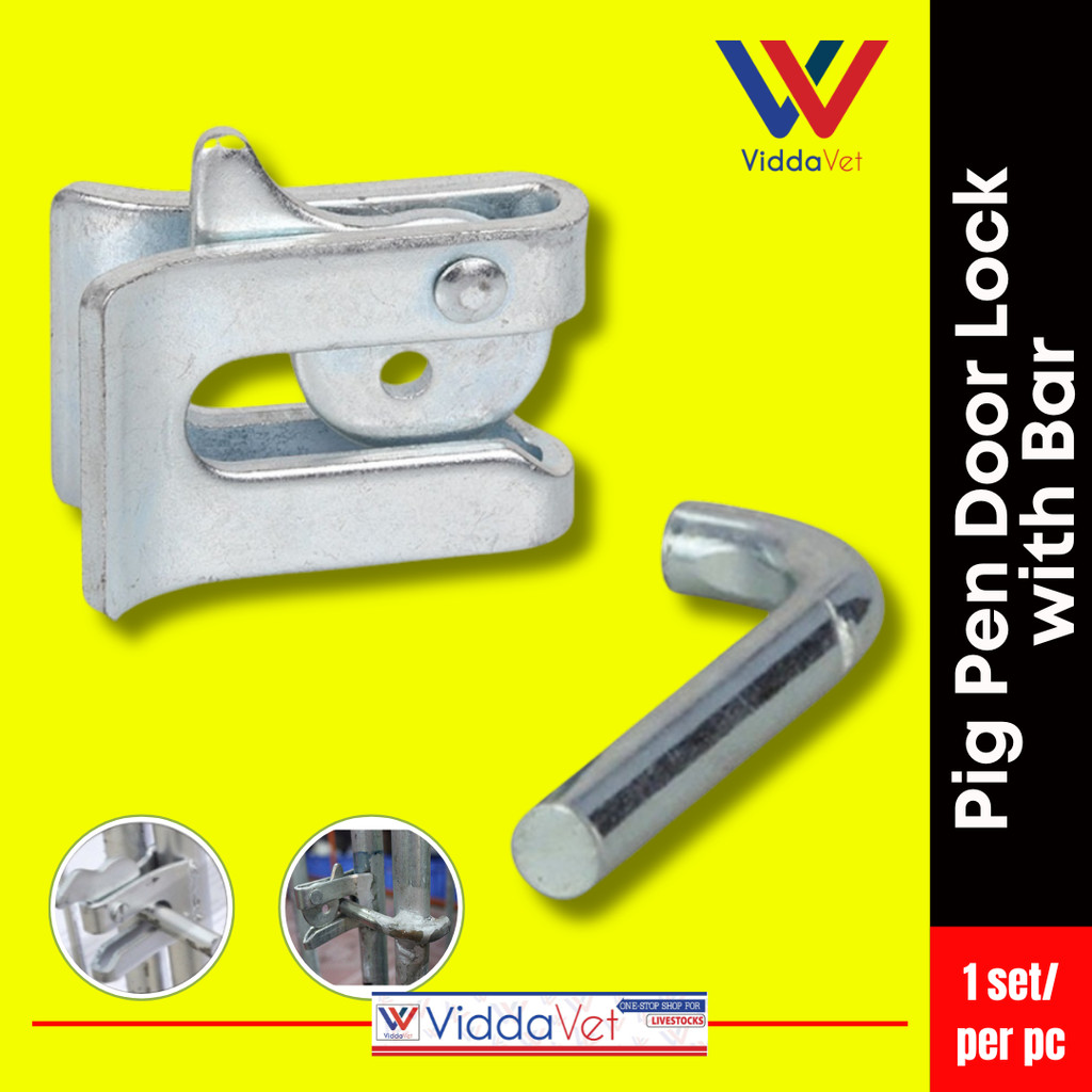 Galvanized Door Lock Automatic Cage Door Latch door lock for pig pens ...