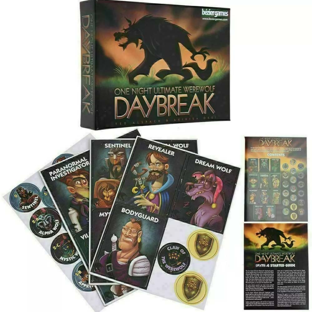 One Night: Ultimate Werewolf Daybreak Card Game New Family Friends ...