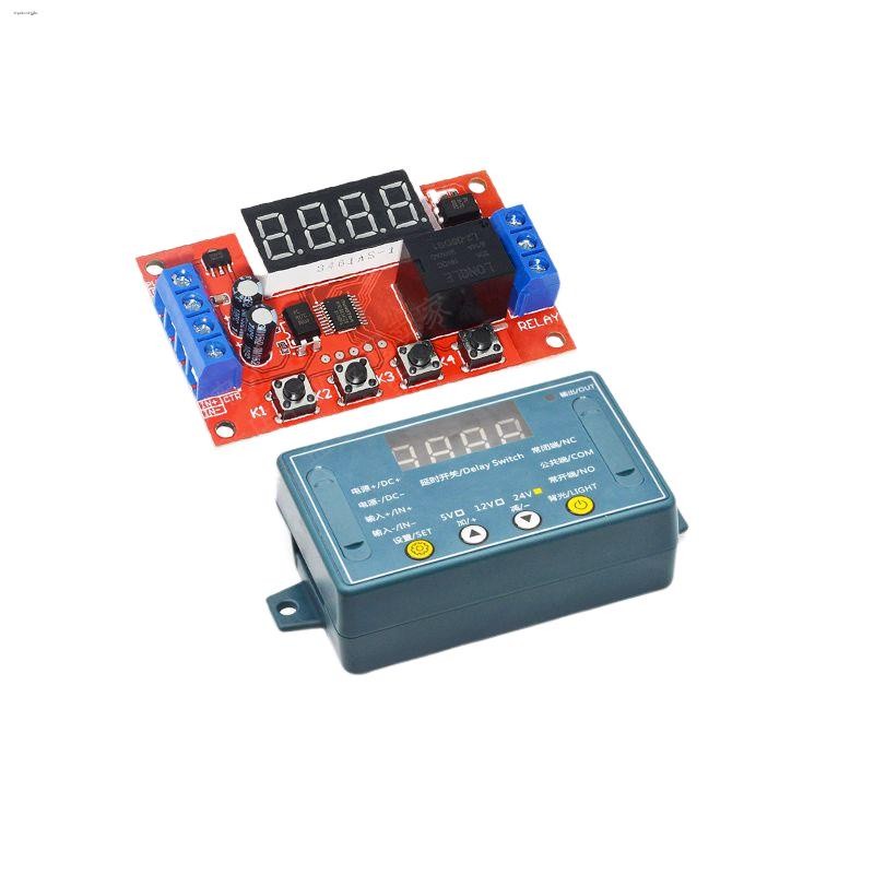 Pabrika☆Delay time relay module 5V12V24V timing programmable optocoupler isolation pulse cycle ...