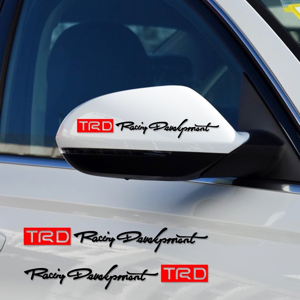 TRD 2PCS Side Mirror Toyota TRD Sticker Vinyl | Shopee Philippines