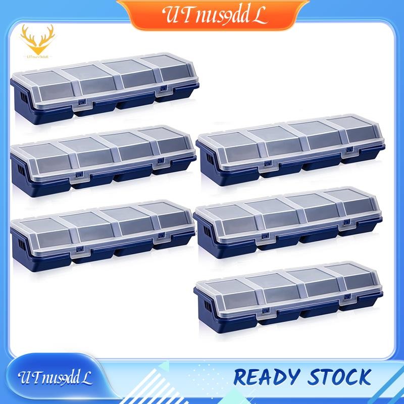 [UTnus9ddL] 6 Pack Screw Organizer Box with Lids 4 Compartments Tool ...