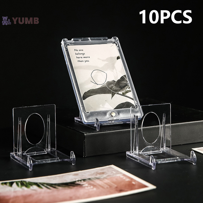 YUMB 10Pcs Angle Adjustable Acrylic Display Stands For Trading Card ...