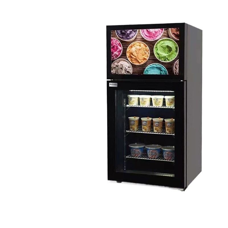 Haili ice cream desktop display cabinet commercial self-service frozen ...