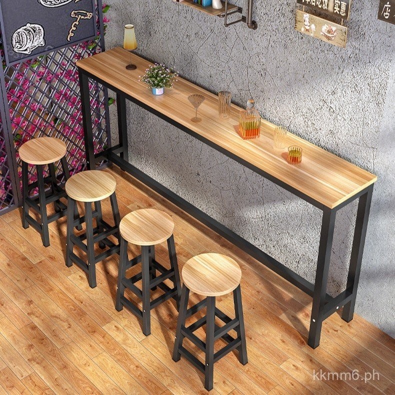 Commercial Wall Simple Narrow Bar Counter Household Long Table Milk Tea ...