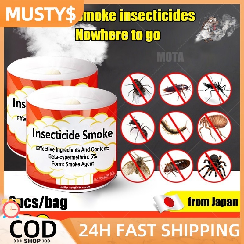 6 PCS Smoke Insect Agent Elastic Herbal Insecticide Smoke Pest Control ...