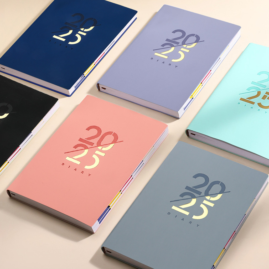 2025 English Notebook Daily Plan Schedule Book 100 GSM Paper High-value ...