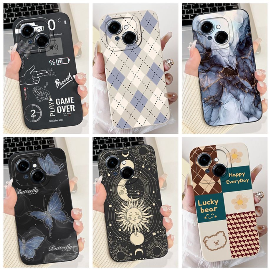 For Tecno Spark Go 1 SparkGO 2025 Matte Case Fashionable heart Liquid ...