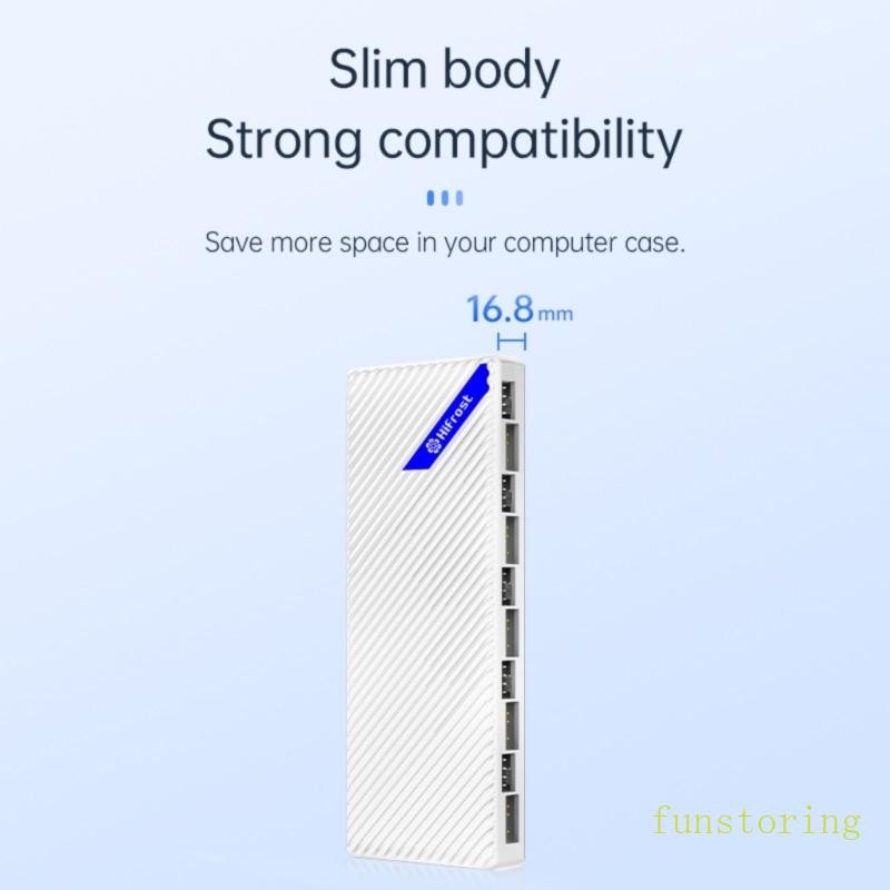 FUN Magnetic ARGB PWM Fan Hubs 5V 3Pin 12V 4Pin Controller with SATAs ...