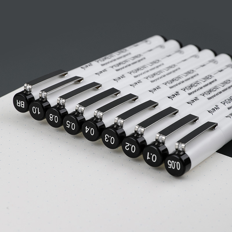 Fineliner Pens, 12 Pack Pen Set Black, Technical Drawing Pens for ...