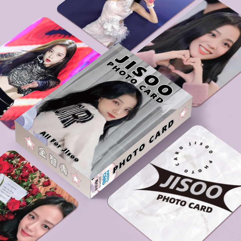 50-124pcs BP 8th Anniversary Laser Lomo Cards In Your World JISOO LISA ...