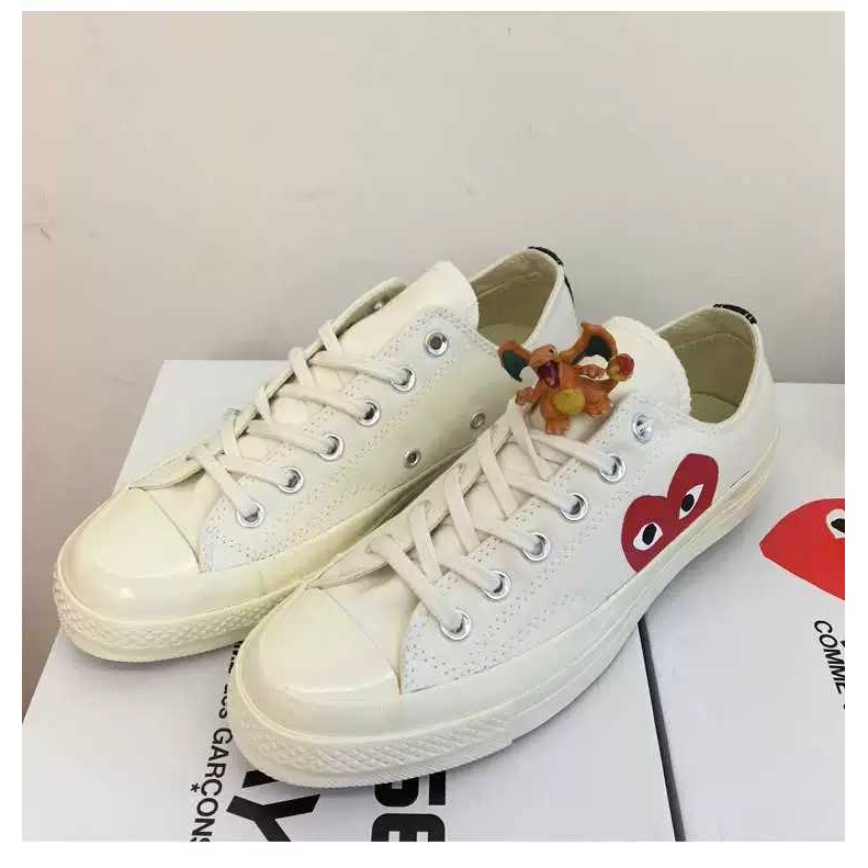 C CDG Play x Converse 1970s Converse Rei Kawakubo Play Love Heart Joint ...