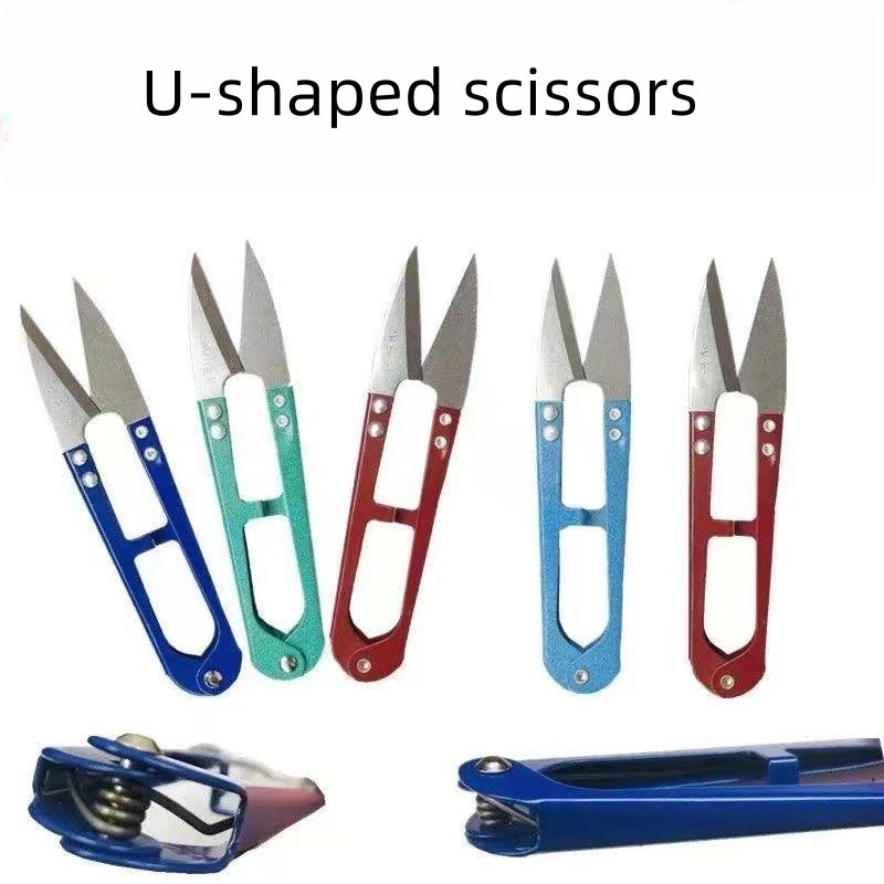 Crochet Embroidery Sewing Snips Thread Cutter Spring Scissors U-shaped ...