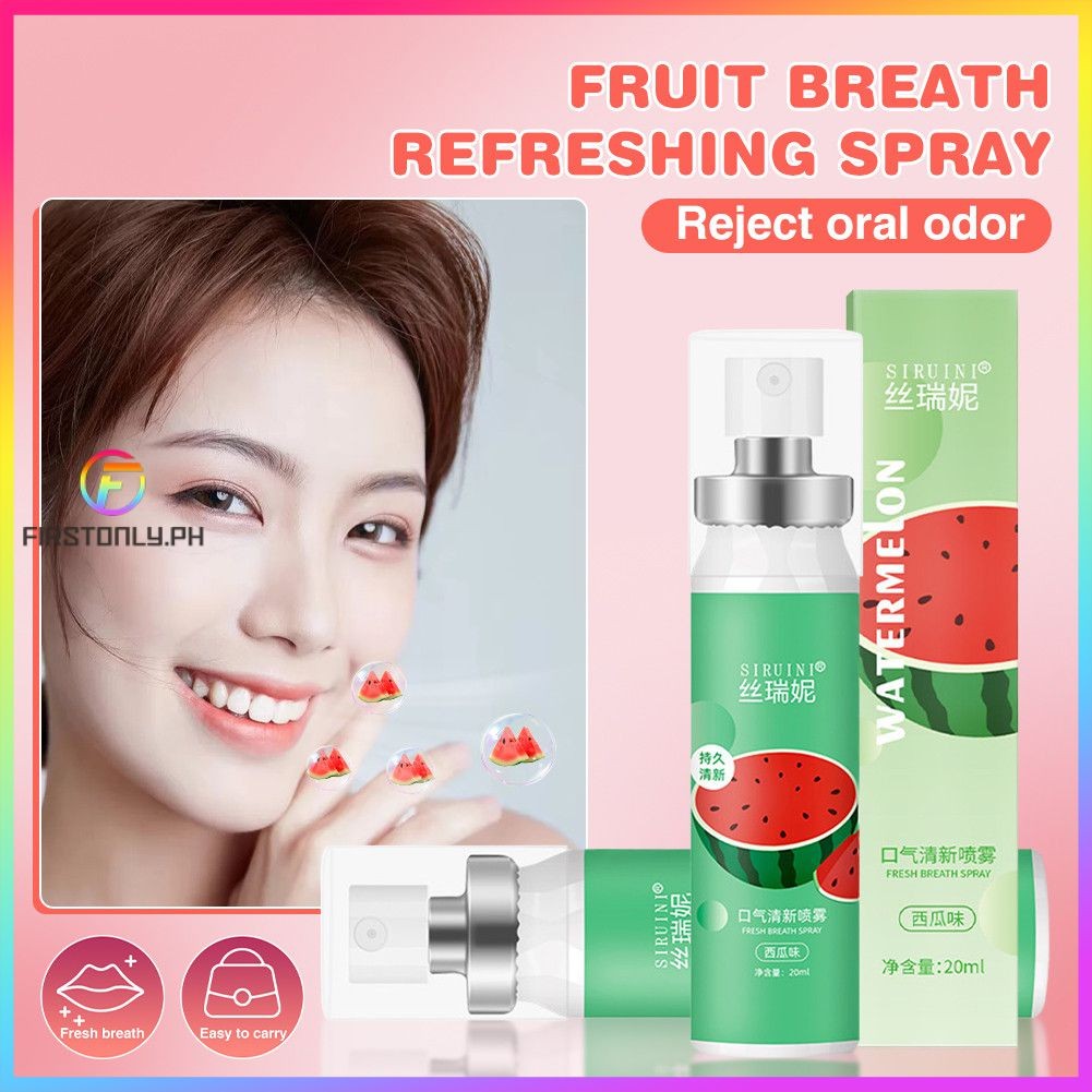 Siruini Fresh Fruit Flavor Oral Spray Lasting Fresh To Remove Halitosis ...