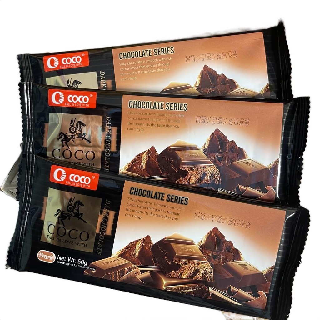 Coco Dark Chocolate (3pcs) 50g Chocolate bar snacks | Shopee Philippines