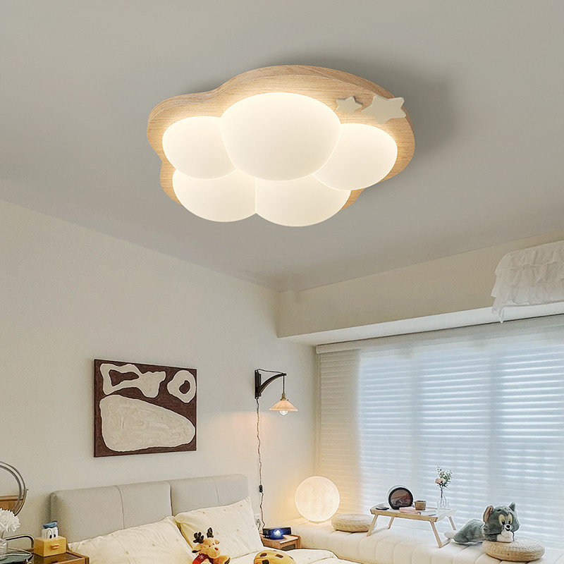 Creamy Style LED Ceiling Light Bedroom Studyroom Children Room Full ...