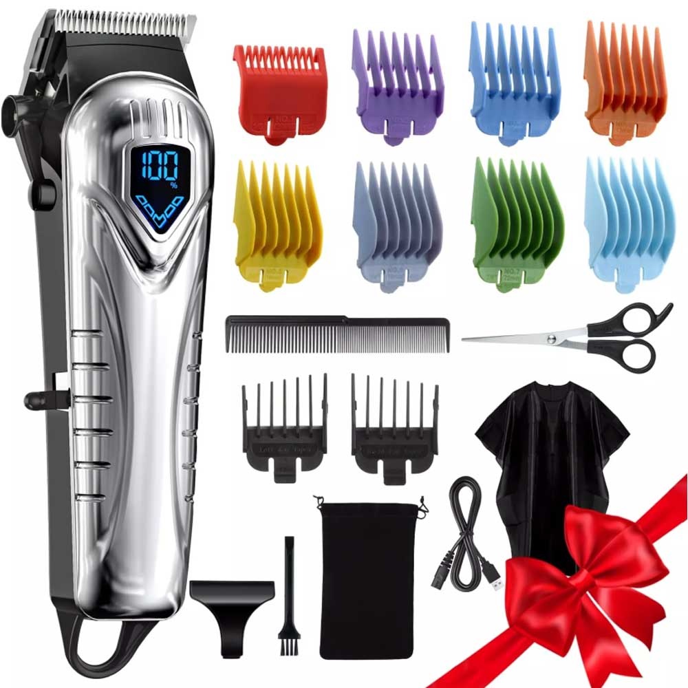 Professional Men Hair Clippers Cordless Trimmer Beard Cutting Machine ...