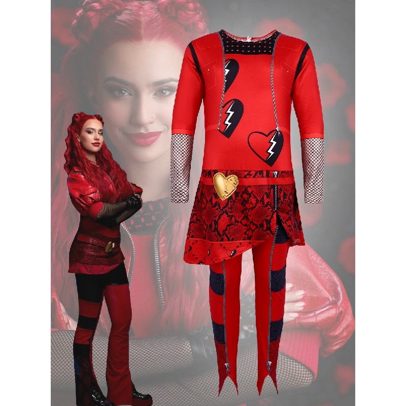 Descendants 4 cosplay Bodysuit Descendants: The Rise of Red Halloween ...