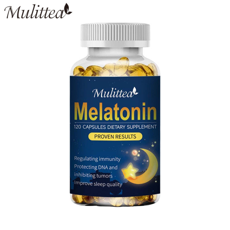 Mulittea Melatonin Capsules Improve Sleep Stress Relief Health Helps ...