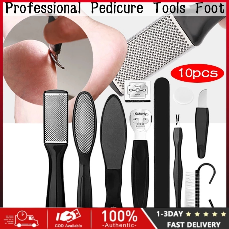 Pedicure Knife Set Foot Callus Remover Feet Scrubber Care Exfoliating ...
