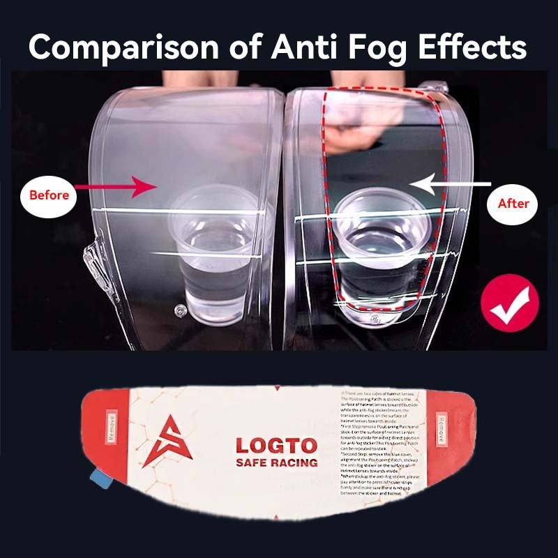 Universal Anti Fog Motorcycle Full Face Helmet Shield Film HD Visor ...