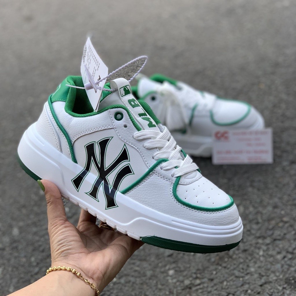 Mlb Chunky Liner New York Yankees White Black Green Sneakers 2022 ...