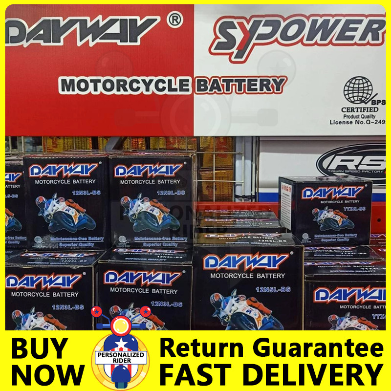 DAYWAY MOTORCYCLE BATTERY 2.5L/3L/4L/5L/6.5L/7L/9L/3 battery charger ...